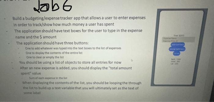 Solved Refactor the expense tracker application we built in | Chegg.com