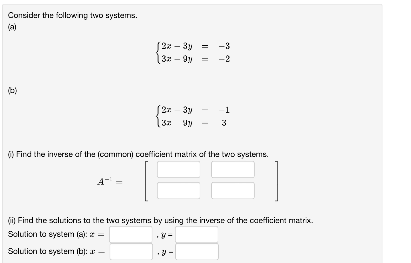 Solved Consider the following two | Chegg.com