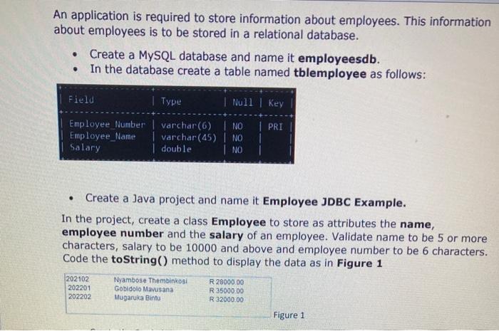 Solved An application is required to store information about | Chegg.com
