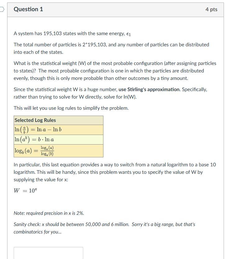Solved HELP ASAP PLSS!Question 1A system has 195,103 ﻿states | Chegg.com