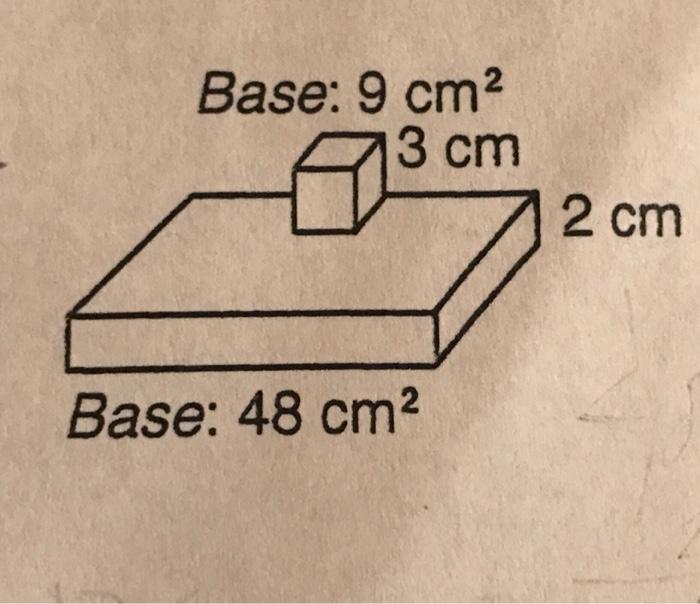 Solved separate the figure into two simple known shapes. | Chegg.com