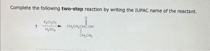Solved Complete the following one-step reaction by writing | Chegg.com