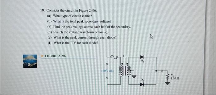 Solved 18. Consider the circuit in Figure 2.96. (a) What | Chegg.com