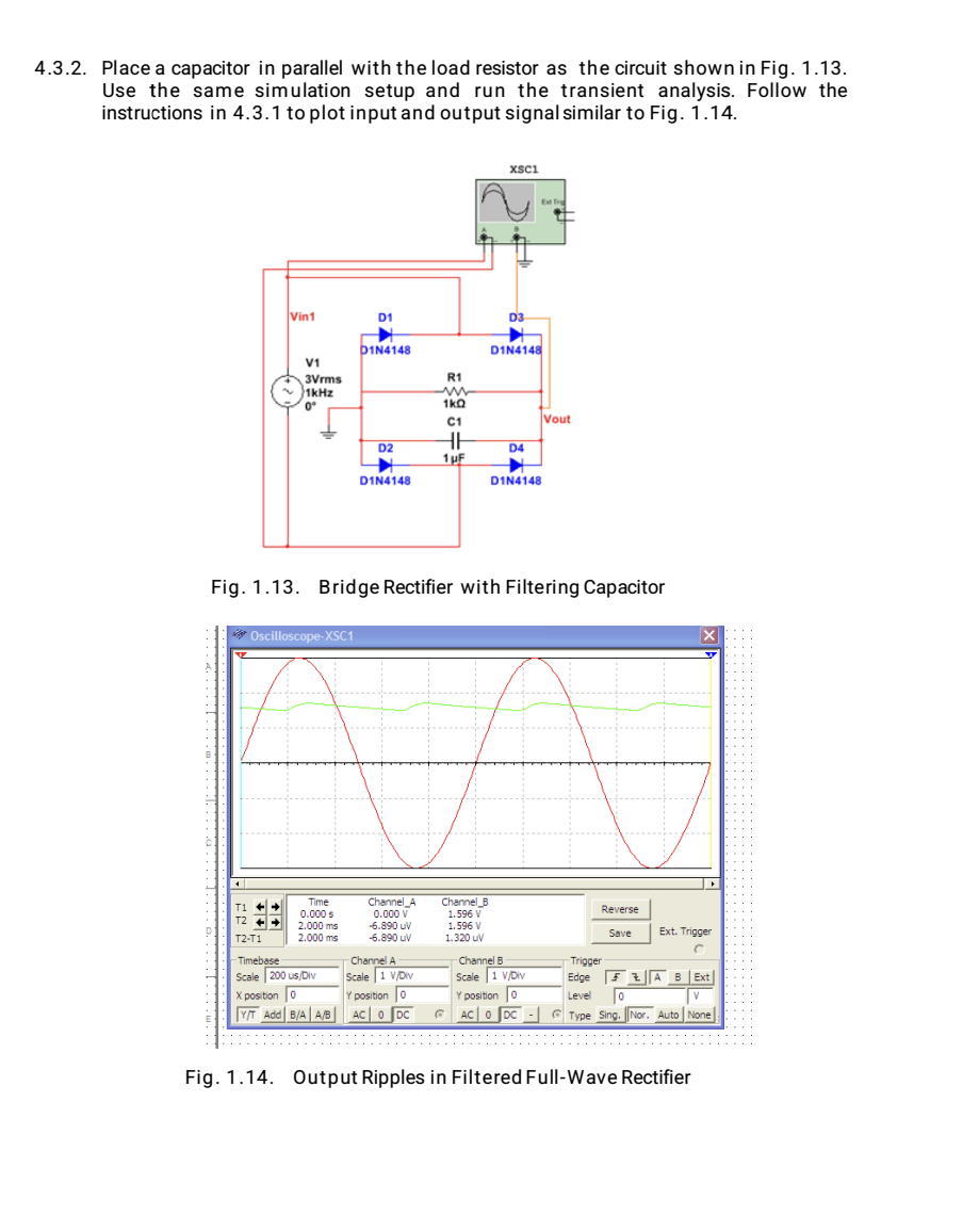 Solved 4.3.2. ﻿Place a capacitor in parallel with the load | Chegg.com