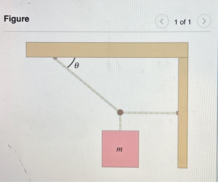 Solved 1 of 1Find the tension in the two cords shown in the | Chegg.com