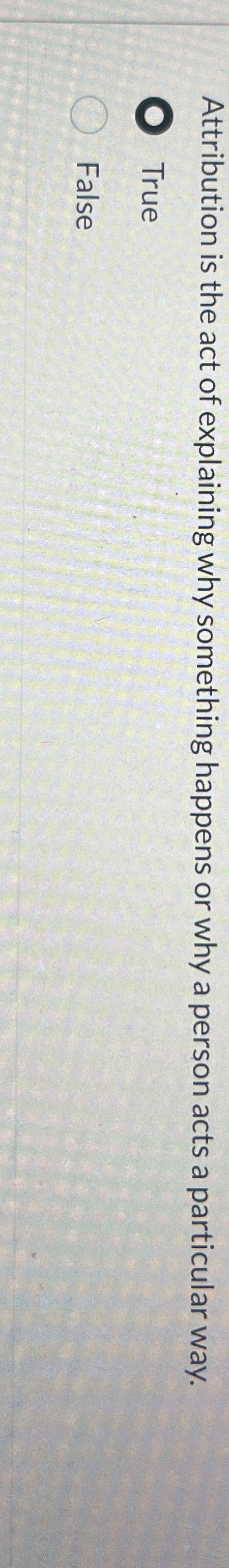 Solved Attribution is the act of explaining why something | Chegg.com