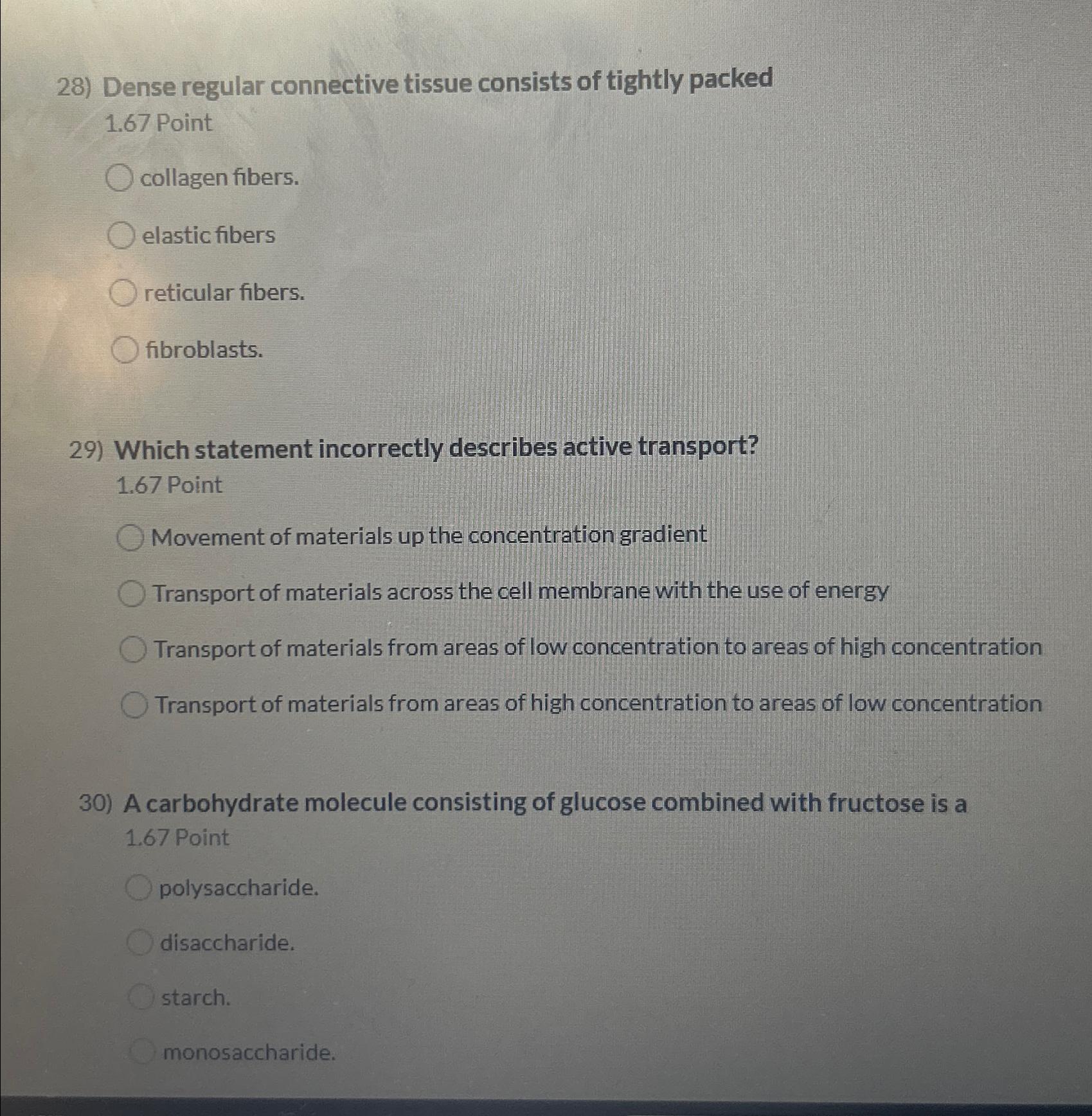 Solved Dense regular connective tissue consists of tightly | Chegg.com