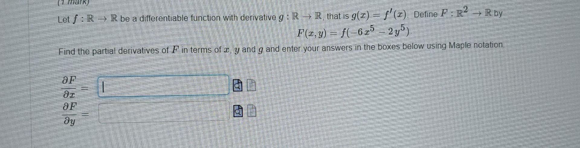 Solved Let f:R→R be a differentiable function with | Chegg.com