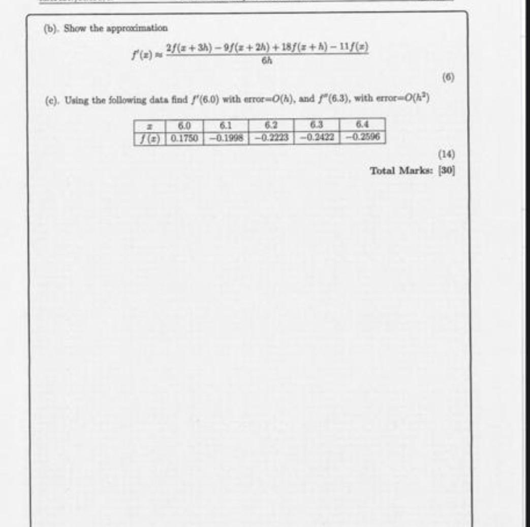 Solved (b). Show the approximation | Chegg.com