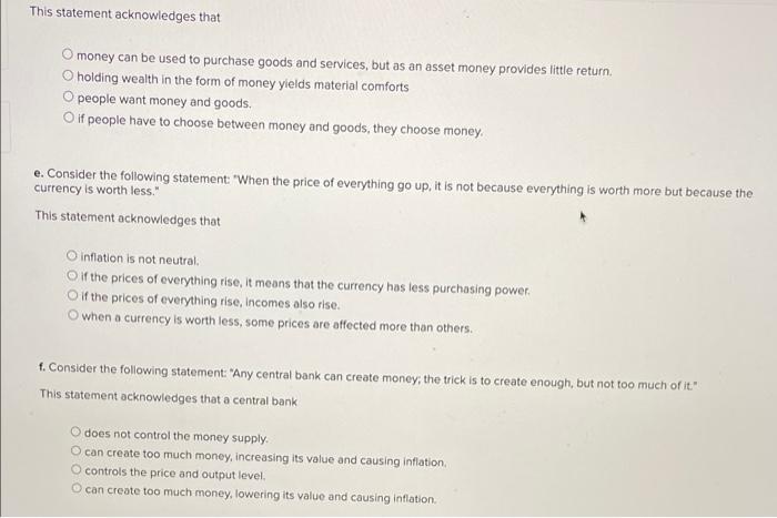 Solved Consider the following statement"The invention of | Chegg.com