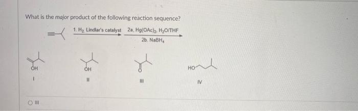 Solved What is the major product of the following reaction | Chegg.com