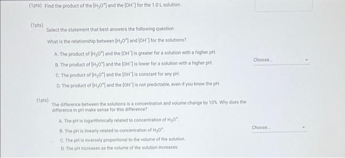 Solved Open the PhET lab simulation for pH Scale in a new | Chegg.com