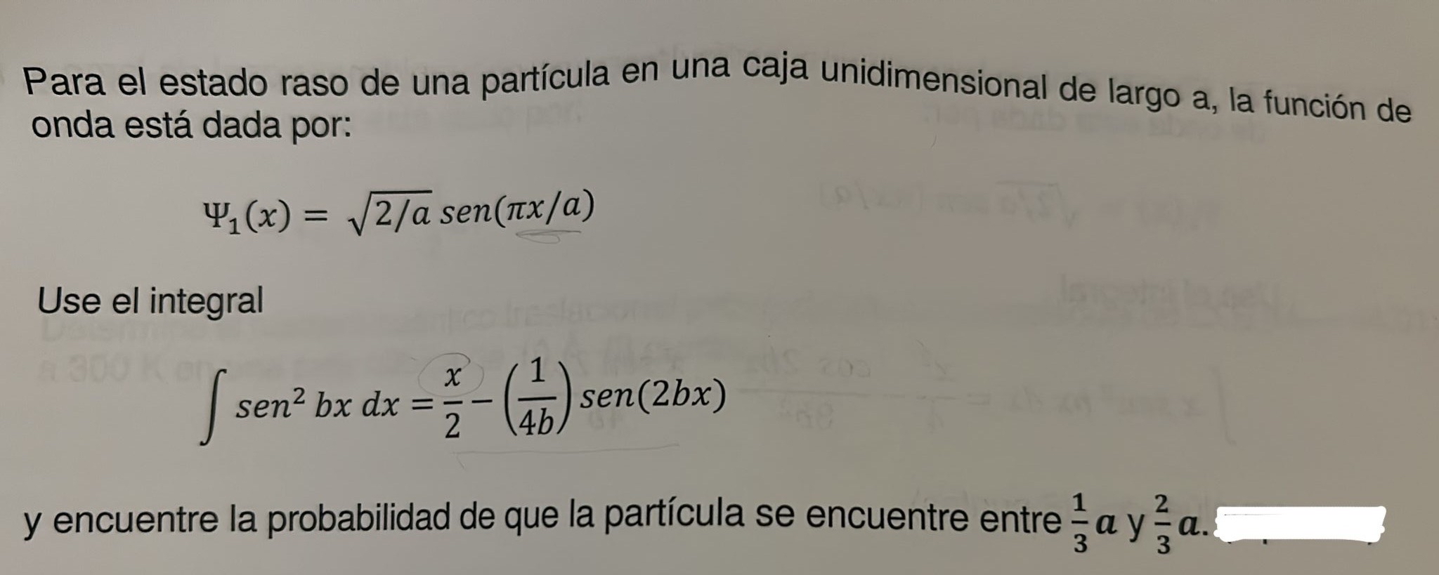 Solved Para el estado raso de una partícula en una caja | Chegg.com