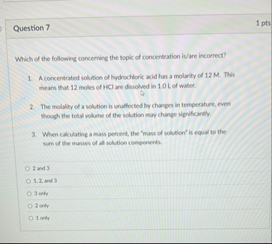Solved Question 71 ﻿ptsWhich of the following concerning the | Chegg.com