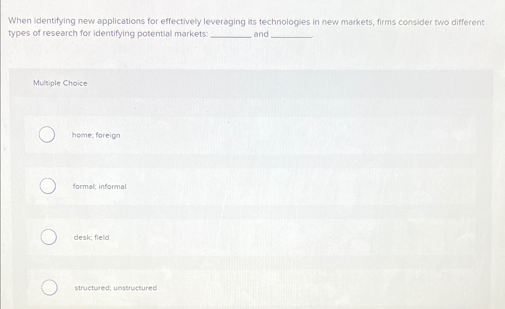 Solved When identifying new applications for effectively | Chegg.com