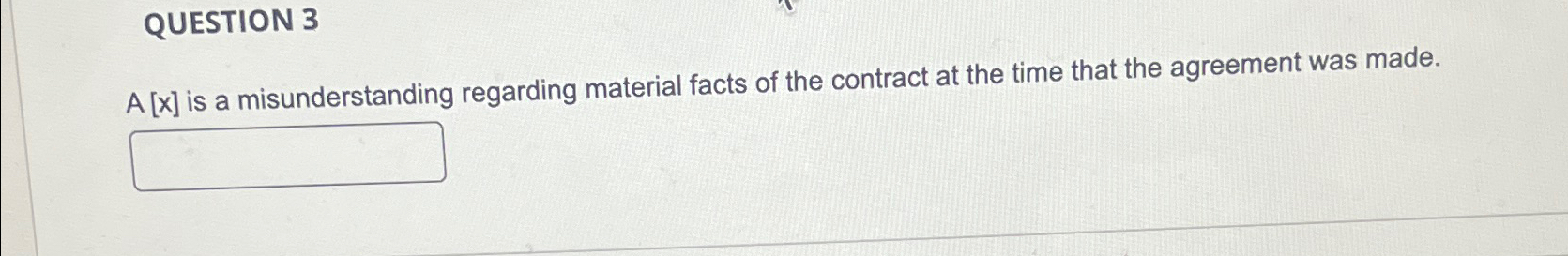Solved QUESTION 3A[x] ﻿is a misunderstanding regarding | Chegg.com