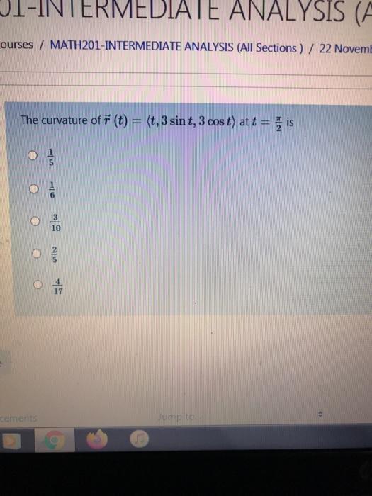 Solved JI-INTERMEDIATE ANALYSIS (A ourses / | Chegg.com