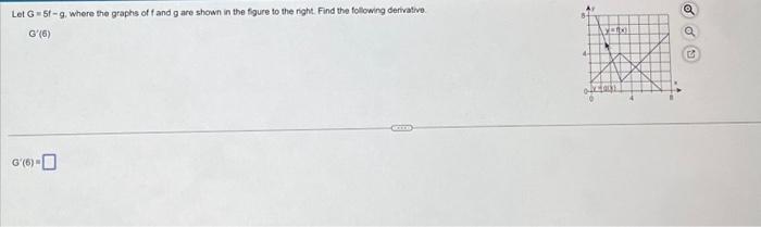 Solved Let G=5f-g, where the graphs of f and g are shown in | Chegg.com