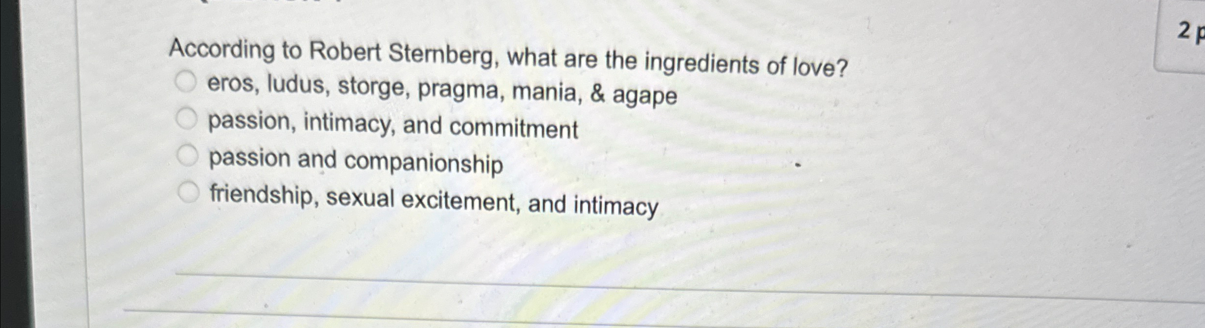 Solved According to Robert Stemberg, what are the | Chegg.com