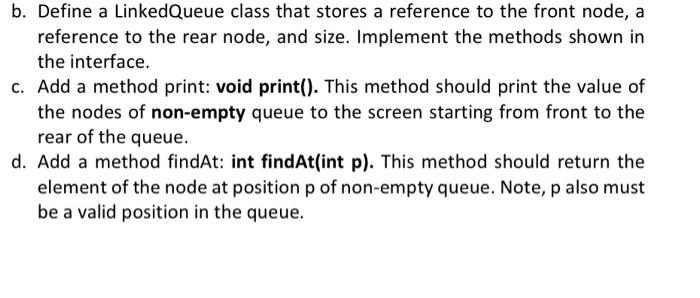 Solved Q3: boolean isEmpty(); //return true if queue is | Chegg.com