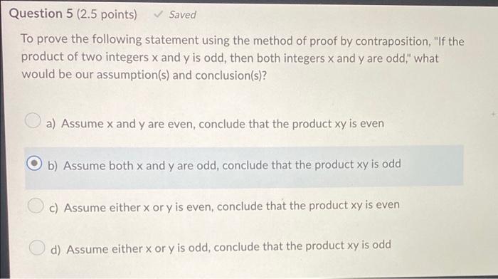 Solved To prove the following statement using the method of | Chegg.com