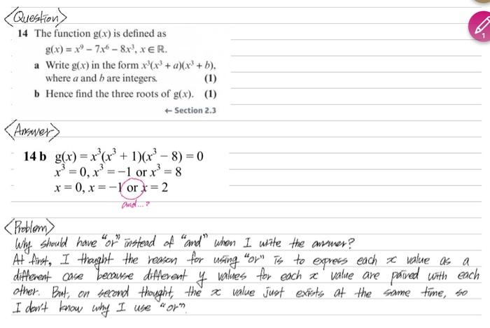 Solved 14 The function g(x) is defined as | Chegg.com