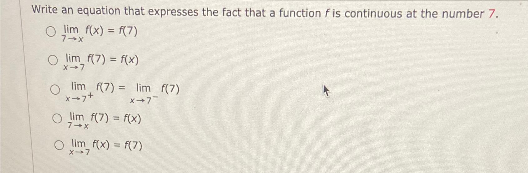 Solved Write an equation that expresses the fact that a | Chegg.com