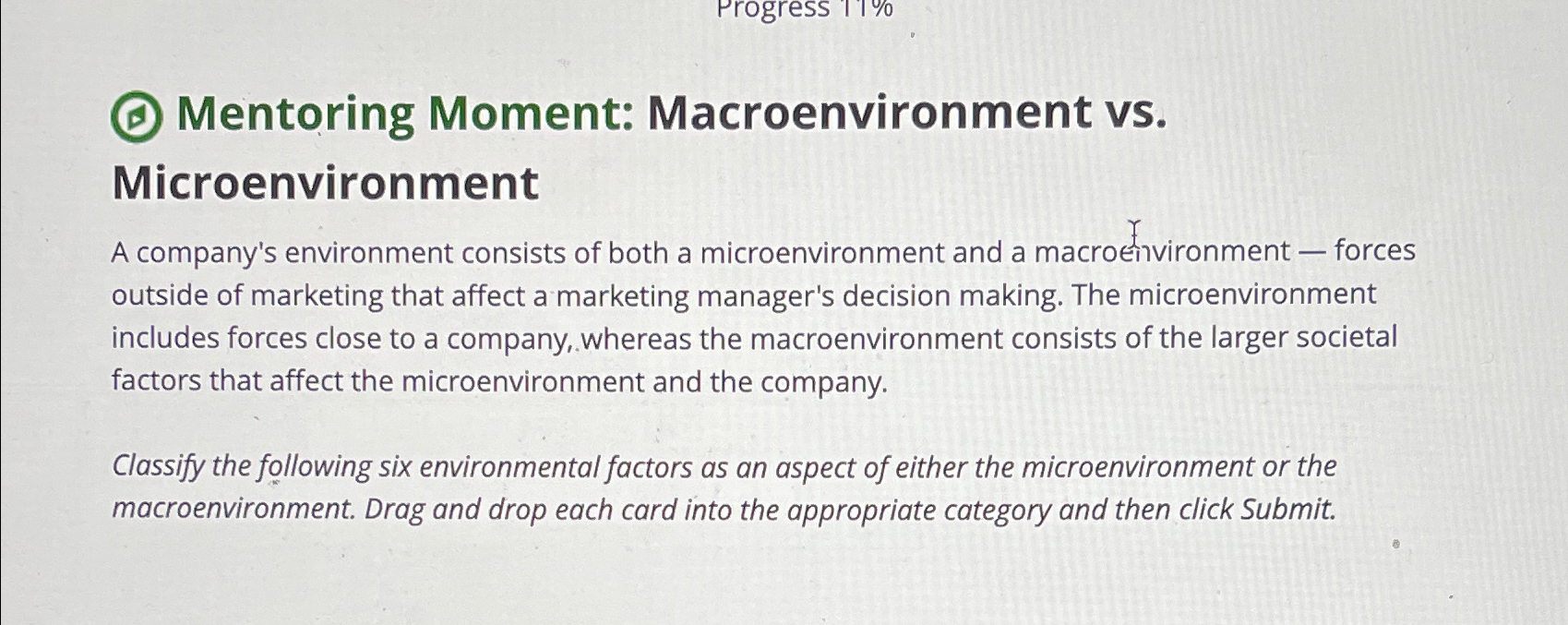 Solved (a) ﻿Mentoring Moment: Macroenvironment vs. | Chegg.com