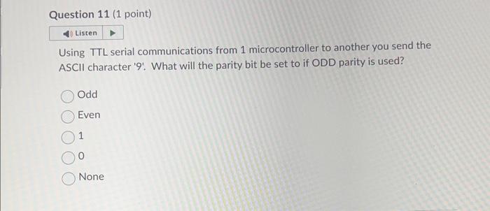 Solved Using TTL serial communications from 1 | Chegg.com