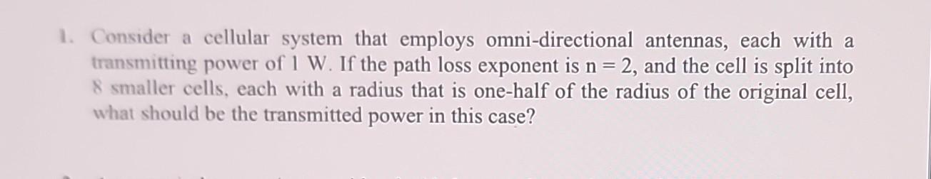 Solved Consider a cellular system that employs | Chegg.com