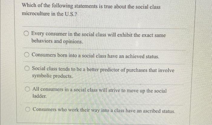 Solved Which of the following statements is true about the | Chegg.com