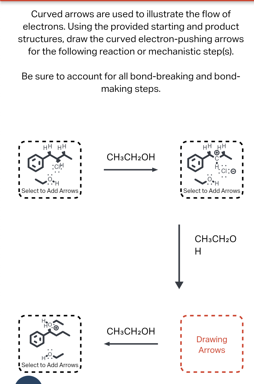 Solved Curved arrows are used to ﻿illustrate the flow | Chegg.com