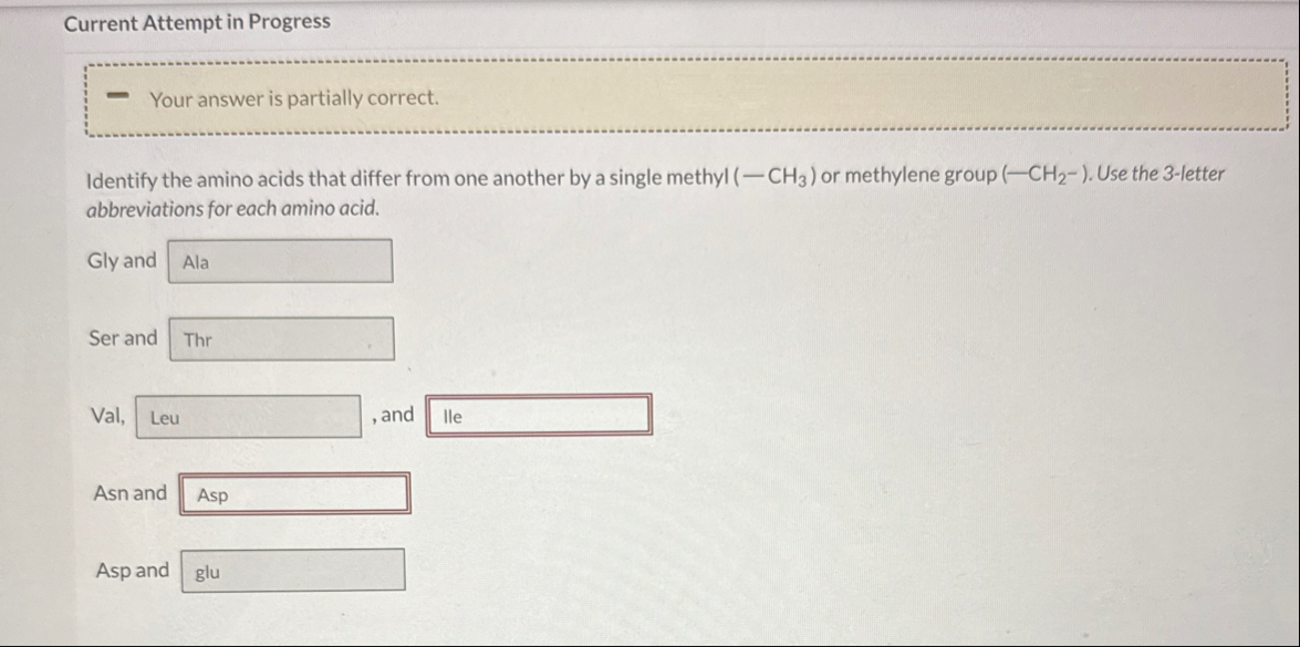 Solved Current Attempt in ProgressYour answer is partially | Chegg.com