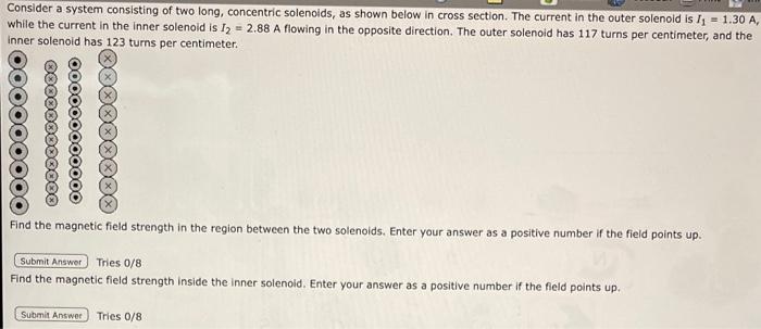 Solved Consider a system consisting of two long, concentric | Chegg.com