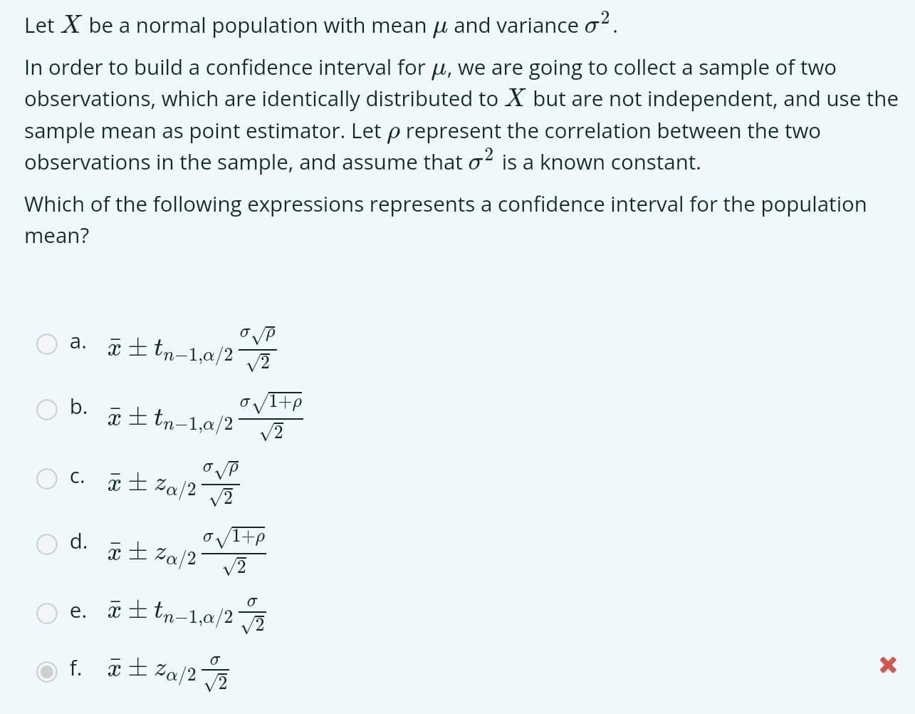 Solved Let x ﻿be a normal population with mean μ ﻿and | Chegg.com
