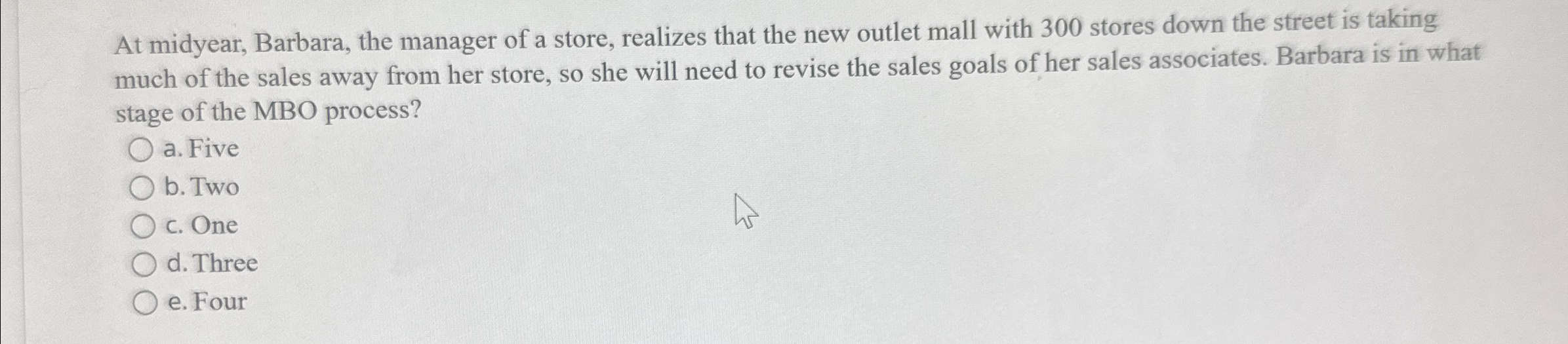 Solved At midyear, Barbara, the manager of a store, realizes | Chegg.com