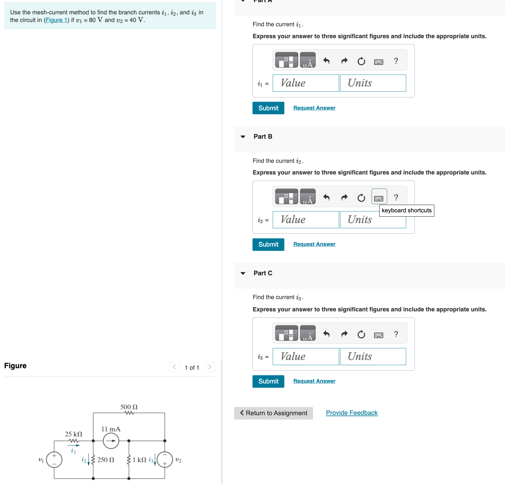 Solved Use the mesh-current method to find the branch | Chegg.com