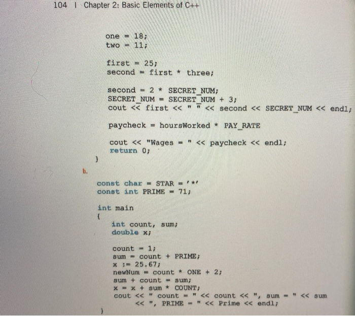Solved 20. The following.two programs have syntax mistakes. | Chegg.com