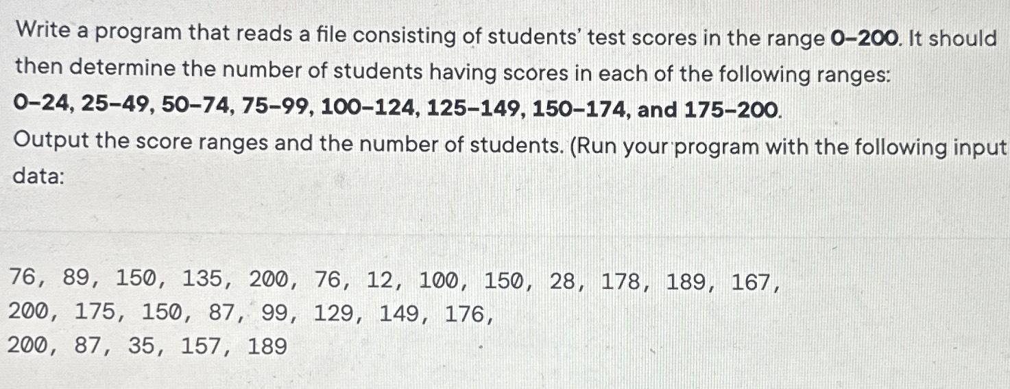 Write a program that reads a file consisting of | Chegg.com