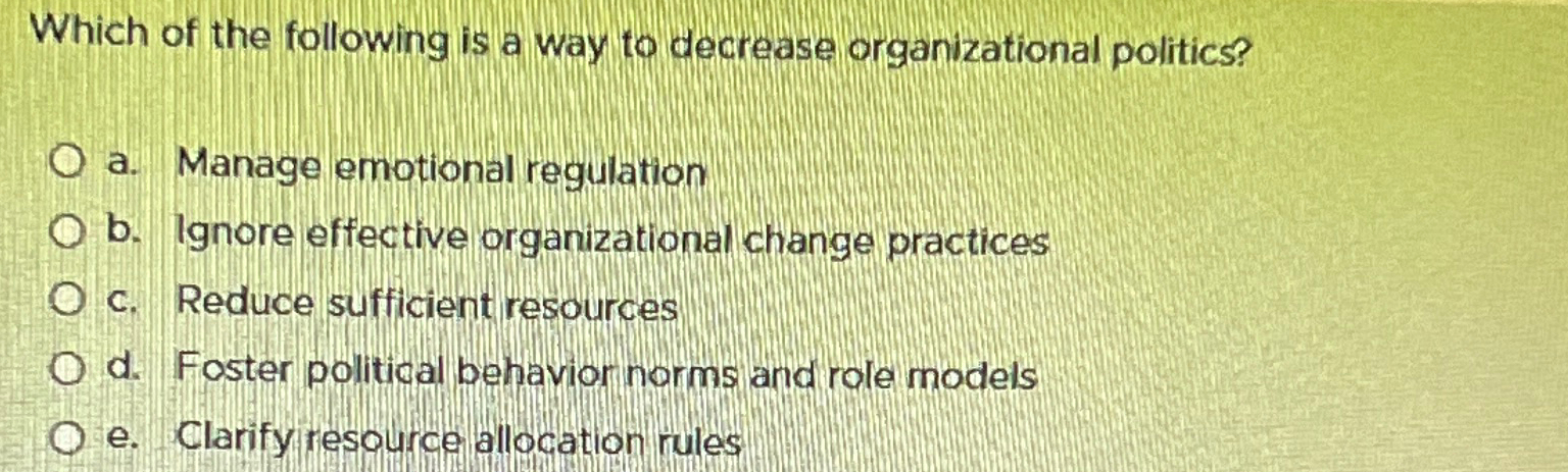 Solved Which of the following is a way to decrease | Chegg.com