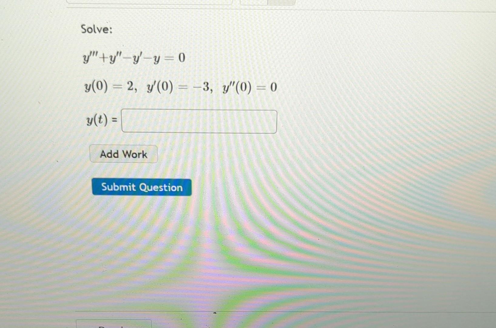 Solved Solve: \\[ \\begin{array}{l} y^{\\prime \\prime | Chegg.com