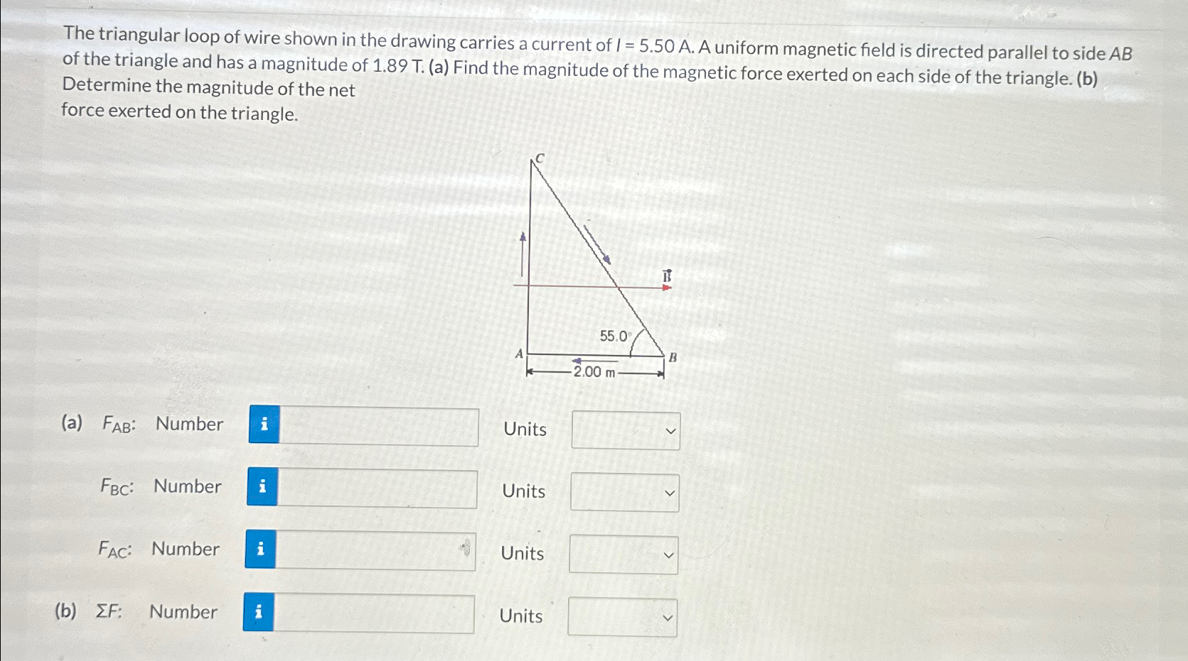 Solved The triangular loop of wire shown in the drawing | Chegg.com