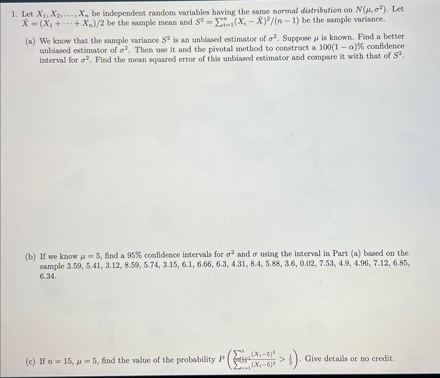 Solved Let x1,x2,dots,xn ﻿be independent random variables | Chegg.com