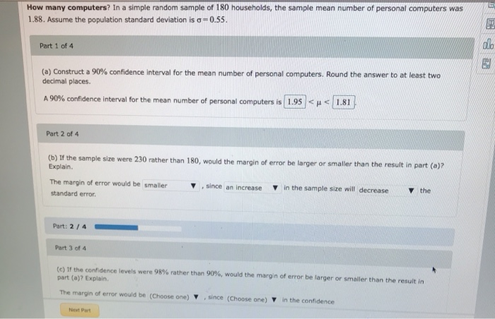Solved How many computers? In a simple random sample of 180 | Chegg.com