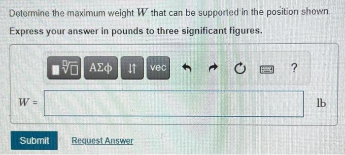 Solved Each chain AC and AB in (Figure 1) can support a | Chegg.com