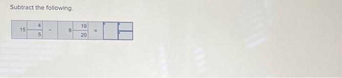 Solved Subtract the following. | Chegg.com