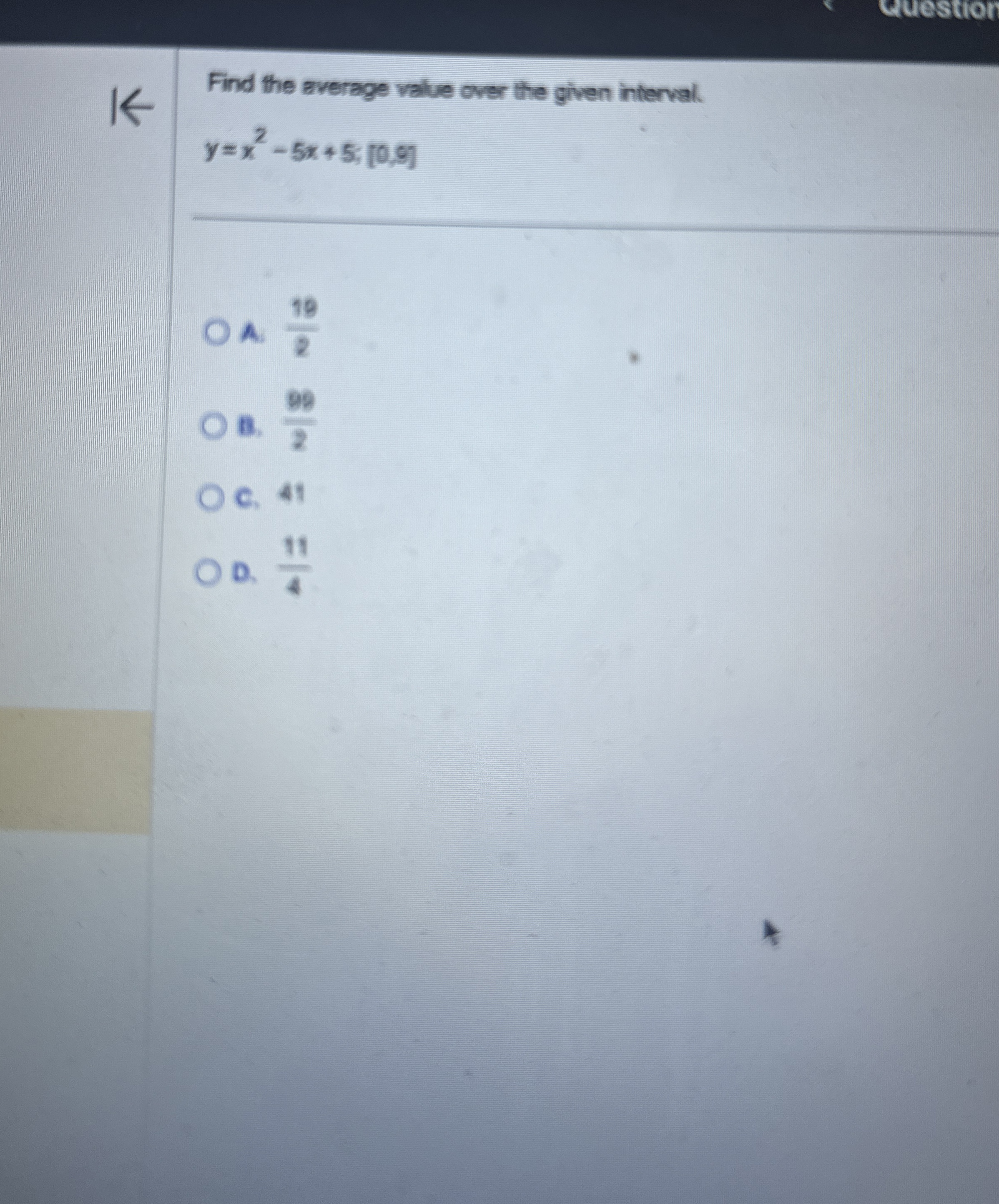 Solved Find the average value over the given | Chegg.com