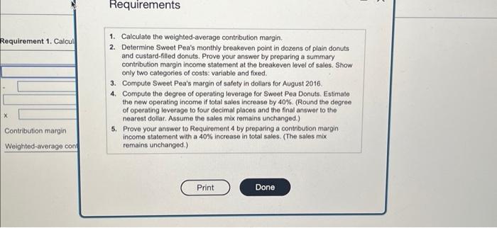 Solved Requirements 1. Calculate the weighted-average | Chegg.com