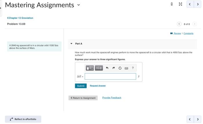 Solved Mastering Assignments Problem 13.69 (c) B of 8 | Chegg.com