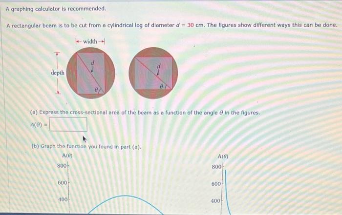 Solved A graphing calculator is recommended. A rectangular | Chegg.com